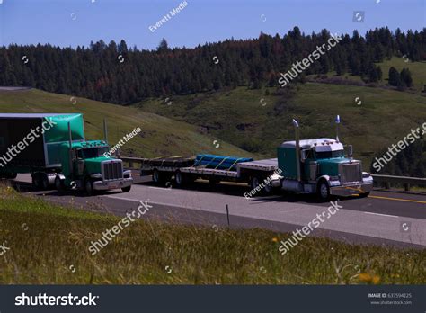 Trucking Eighteen Wheeler Logistics Corporation 161 Images Photos Et