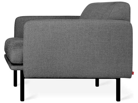 Gus Modern Foundry Fabric Accent Chair — Andorra Pewter Gray Modern