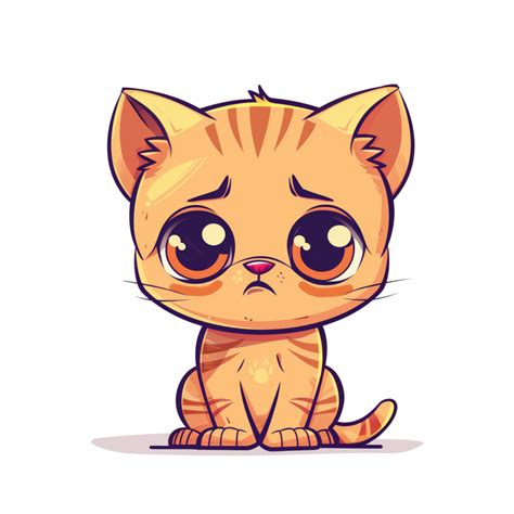 Disegno Di Gattino Triste