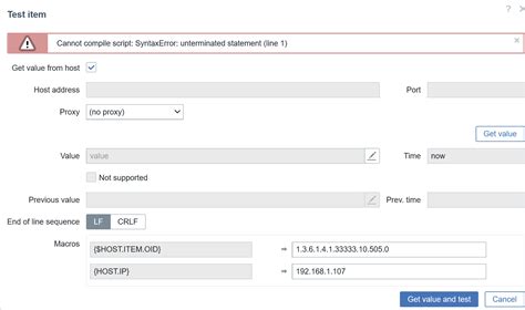 script item not compiling zabbix forums