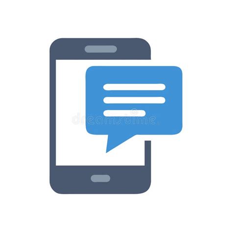 Creative Messaging App Icon For Social Networking Stock Vector