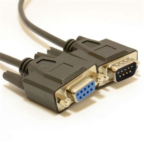 Serial RS232 Extension Cable DB9M To F 9 Pin Male To Female 10m BEIGE