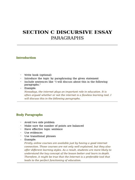19 Structure Of Discursive Writing Pdf