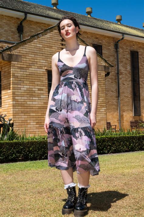 Edge Of Night Sheer Midaxi Dress Blackmilk Clothing