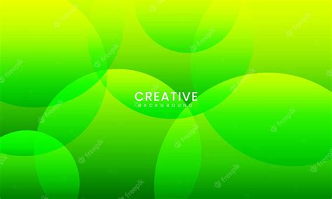 Premium Vector Abstract Circle Shape Green Fluid Geometric Gradient Background