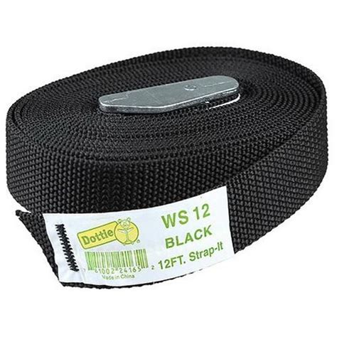 Dottie Ws12 Nylon Heavy Duty Tie Down Web Strap 12 Ft Black Strap Its™ Electrical Wholesalers