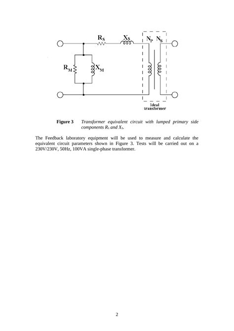 University Transformer Equivalent Circuit Analysis