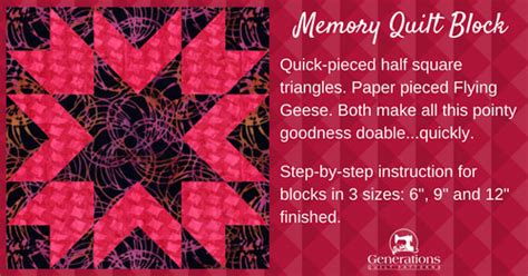 Memory Quilt Block Tutorial 6 9 And 12 Finished Memory Quilt Block Tutorial 6 9 And 12 Finished