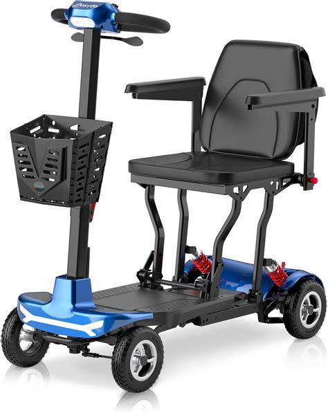 Ultra Lightweight 4 Wheel Folding Mobility Scooter 36 Lbs