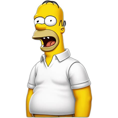 Homer Simpson Mouth Drooling Emoji Ai Emoji Generator
