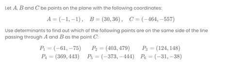 Solved Let A B And C Be Points On The Plane With The Chegg