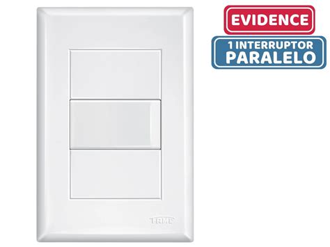 Interruptor Evidence 1p Com Placa Branco 16a Fame 2897 Casa Cardão