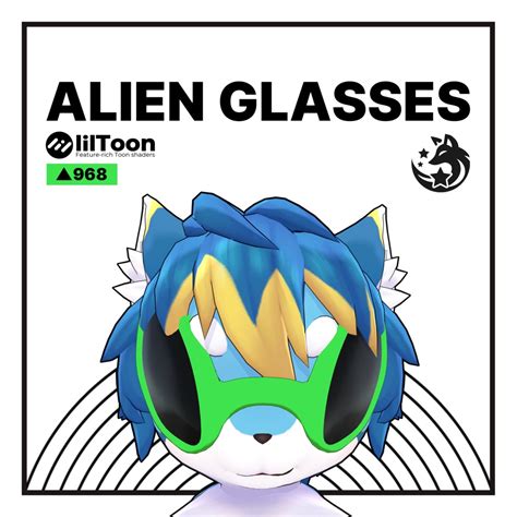 Alien Glasses 왹져 안경 Vrchat Props Kemotale Booth
