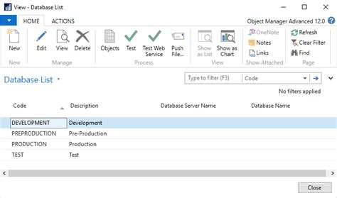 Object Manager Advanced Databases