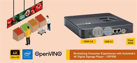 Revitalizing Consumer Experiences With Axiomteks 4K Digital Signage Player DSP500