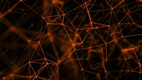 Premium Photo Abstract Background With Connecting Dots And Lines Network Connection Structure