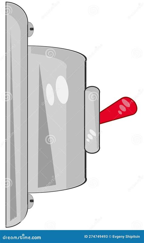 Switch Toggle Button Power Button Icon Grey Button Off On Vector