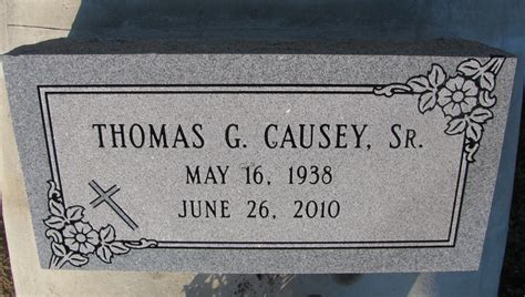 Thomas Gerald Causey Sr 1938 2010 Memorial Find A Grave