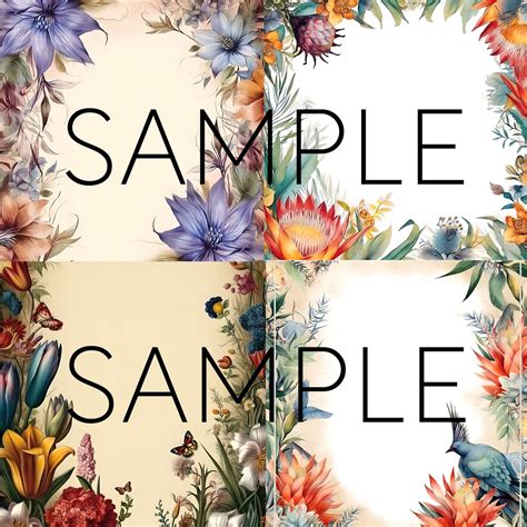 Australian Native Floral Border Australian Flowers Templates Etsy