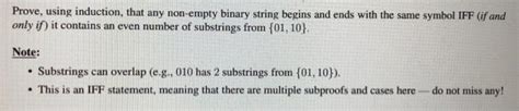 Solved Prove Using Induction That Any Non Empty Binary