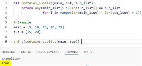 How I Check If A List Contains A Sublist In Python