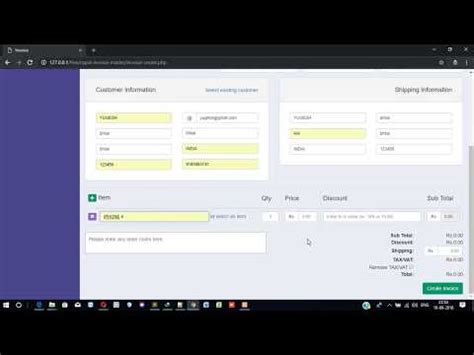 GST Billing System Project In PHP Projectworlds
