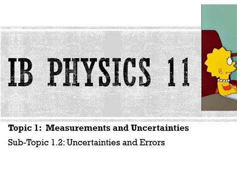 IB DP Physics Notes 1 2 Uncertainties And Errors Teaching Resources