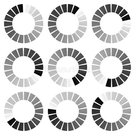 Progress Steps Phases Indicator Preloader Buffer Shape Stock Vector Illustration Of Lapse