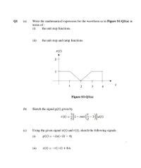 Answered Q A Write The Mathematical Expression For The Waveform As In Figure S Q A In