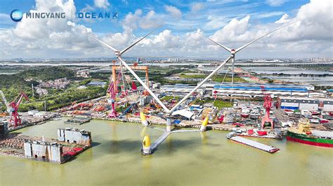 Mingyang Launches Twin Rotor V Shaped Floating Wind Turbine Platform
