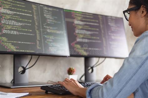 Cropped Photo Of Young Girl Professional Hacker Write Keyboard