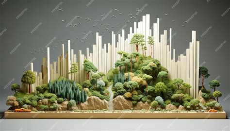 Premium Ai Image A 3d Infographicstyle Poster Showing A Bar Graph