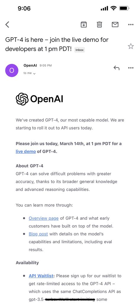 gpt4 is here r openai