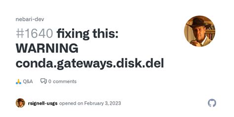 Fixing This Warning Condagatewaysdiskdeleteunlinkorrenametotrash · Nebari Dev