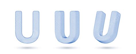 편지 U 와이어 프레임 높은 다각형 개요 낮은 폴리 스타일 벡터 일러스트 레이 션 낮은 세트 현대의 Png 일러스트 및 벡터 에 대한 무료 다운로드 Pngtree