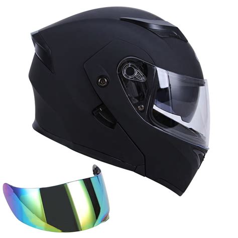 Dot Modular Motorcycle Helmet Full Face Dual Visor Flip Up Motor Helmet Shield Ebay