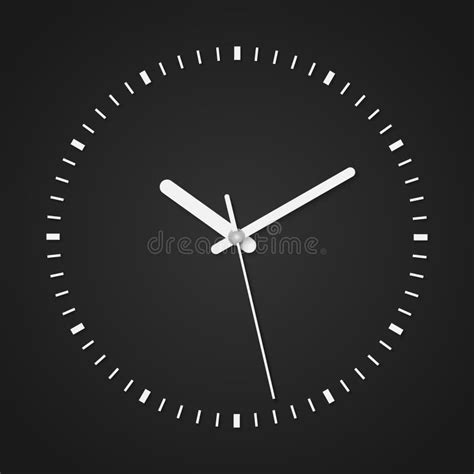 Vector Illustration Of Vintage Analog Clock Stock Vector Illustration Of Elements Edge
