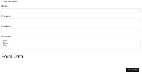 React Jsonschema Form 183 Version Codesandbox