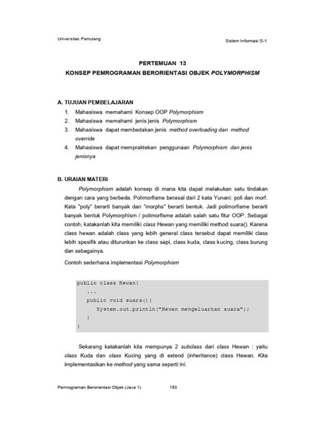 Kk1108 Pertemuan Ke 13 Konsep Pemrograman Berorientasi Objek