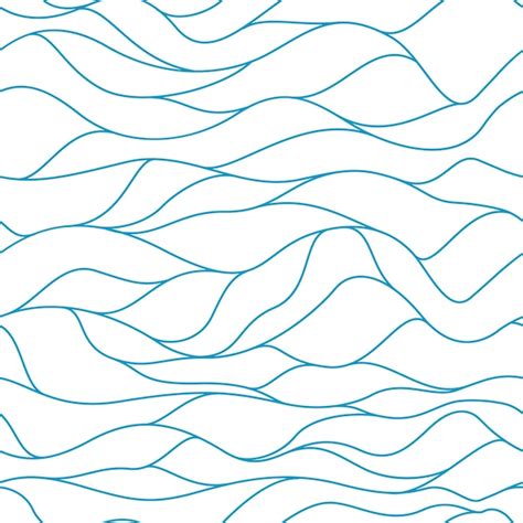 Premium Vector Water Waves Seamless Pattern Design For Backdrops With