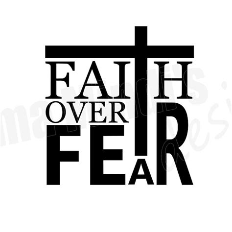 Faith Over Fear Svg Etsy