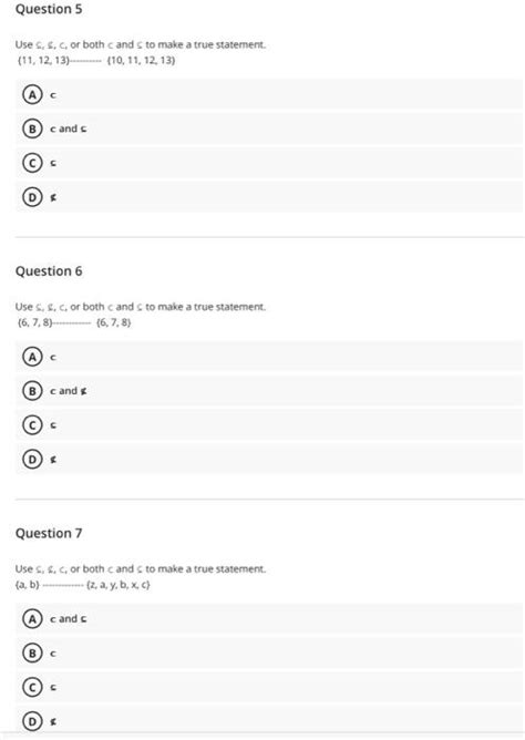 Solved Question 5 Use S S Or Both C And S To Make A True Chegg Com
