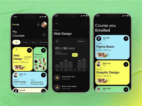 e learning app designs themes templates and downloadable graphic