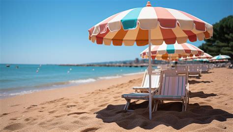 Ai Generated Sunbathing On A Deck Chair By The Tranquil Blue Coastline Generated By Ai