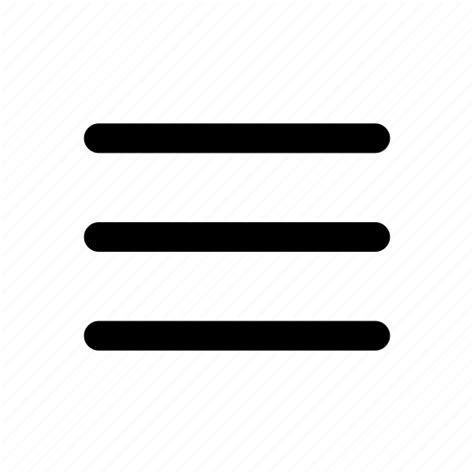 Menu Ui Three Lines Open Bar Hamburger Menu Icon Download On Iconfinder