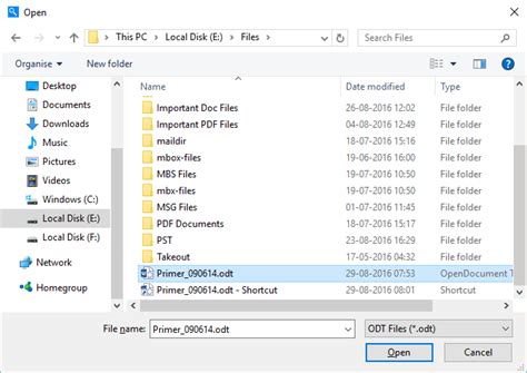 ODT File Viewer Free Software To Open ODT Files On Windows
