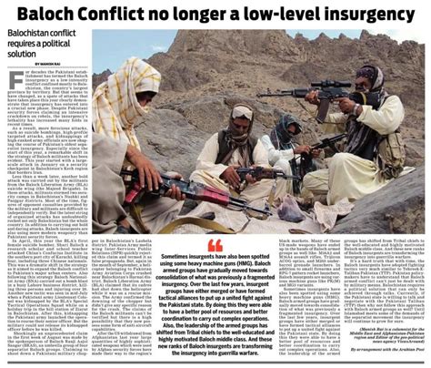 Baloch Conflict No Longer A Low Level Insurgency By Manish Rai The