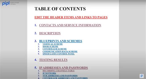 How To Write Security Systems Project Documentation Free Template