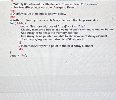 Solved Int Main Name Int I Result Int Array 7