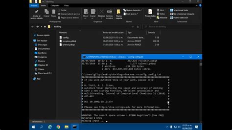 Instalar y correr autodock y autodok vina directamente desde CMD en Windows una forma más